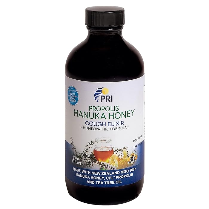 Buy PRI Natural Dry Cough Syrup with Manuka Honey, Propolis, Tea Tree ...