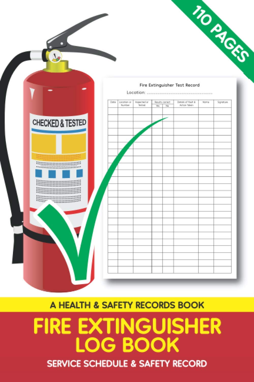 Amazon.com: Fire Extinguisher Log Book, Service Schedule & Safety ...