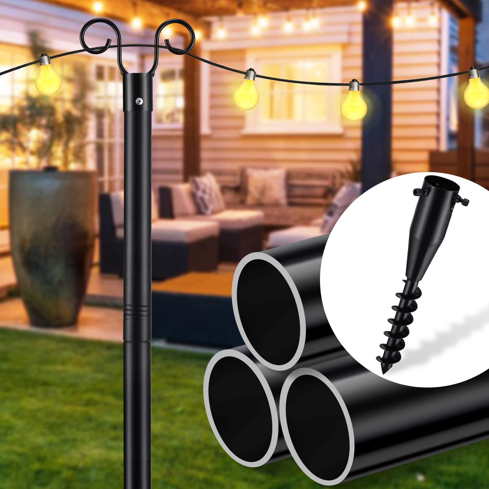 Light Pipe String Holder Lamp Holder For Festoon Or String Lights