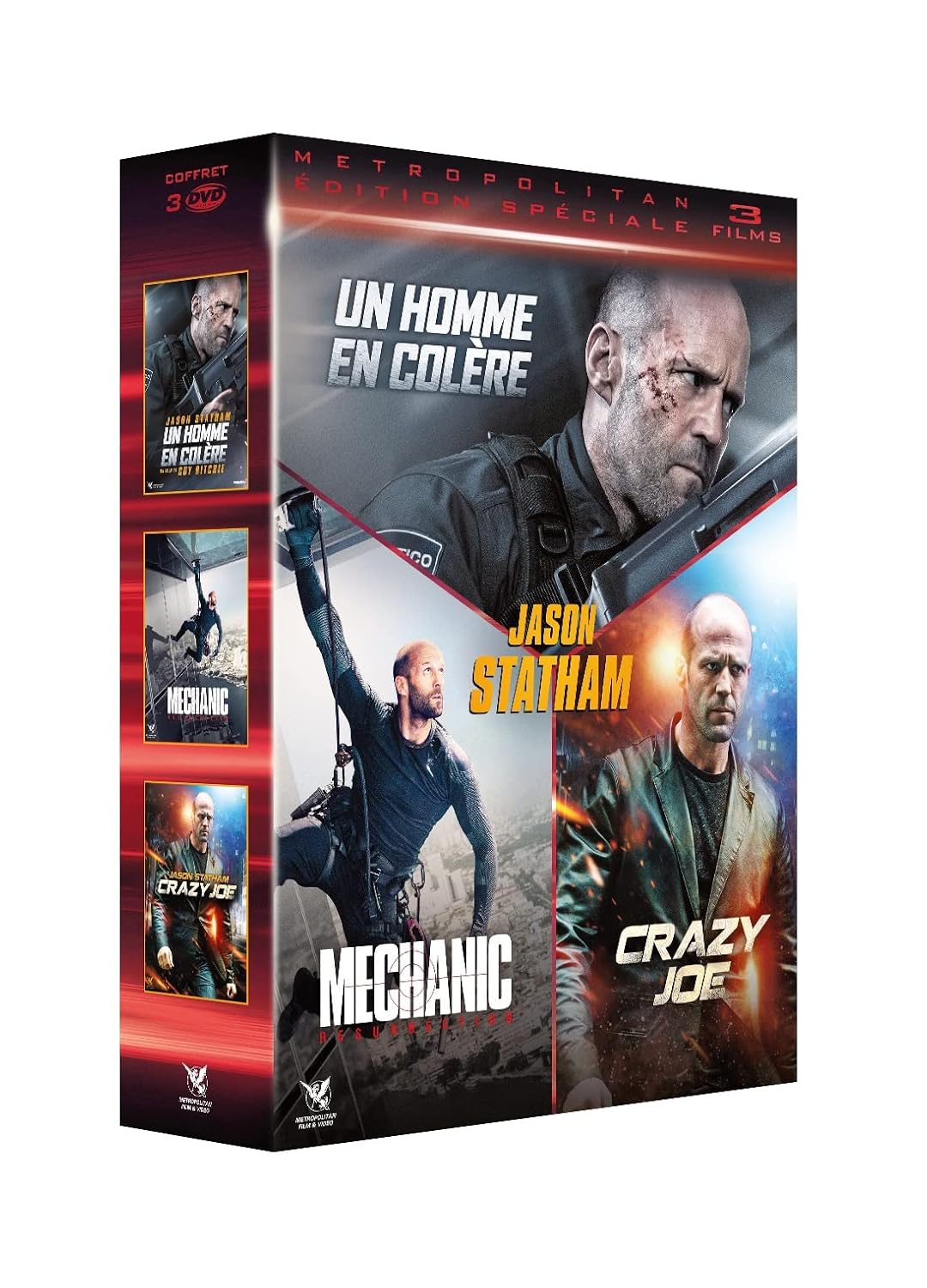 Jason statham - coffret 3 films : crazy joe + mechanic : résurrection ...