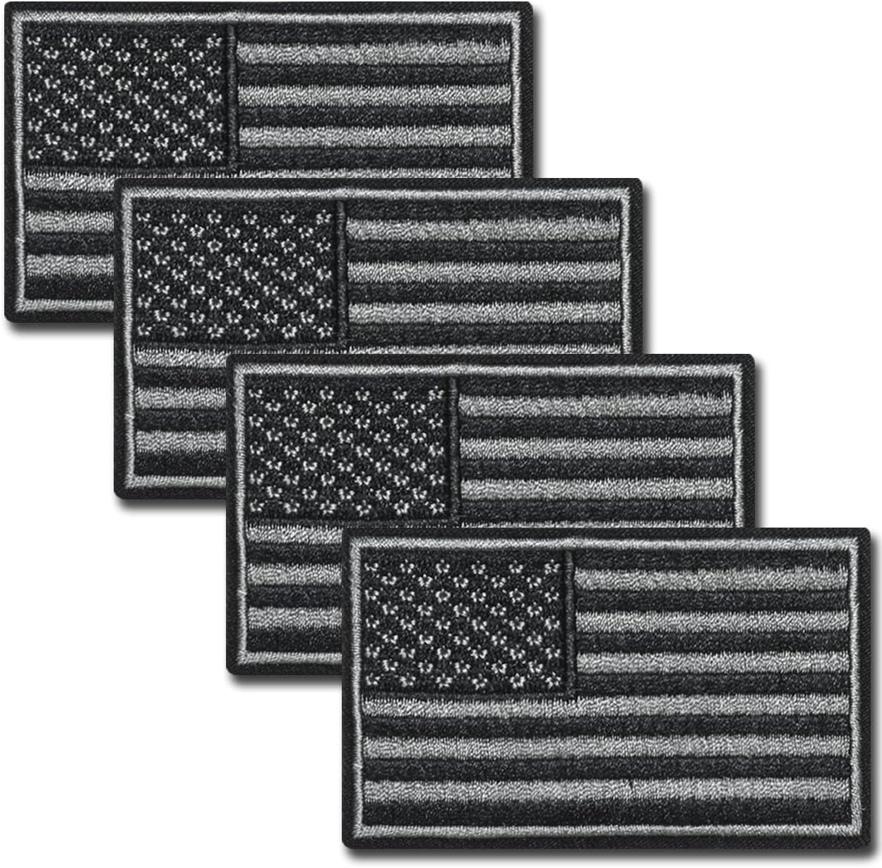Amazon.com: ZESION 4PCS American Flag Patches Set, Tactical US Flag ...