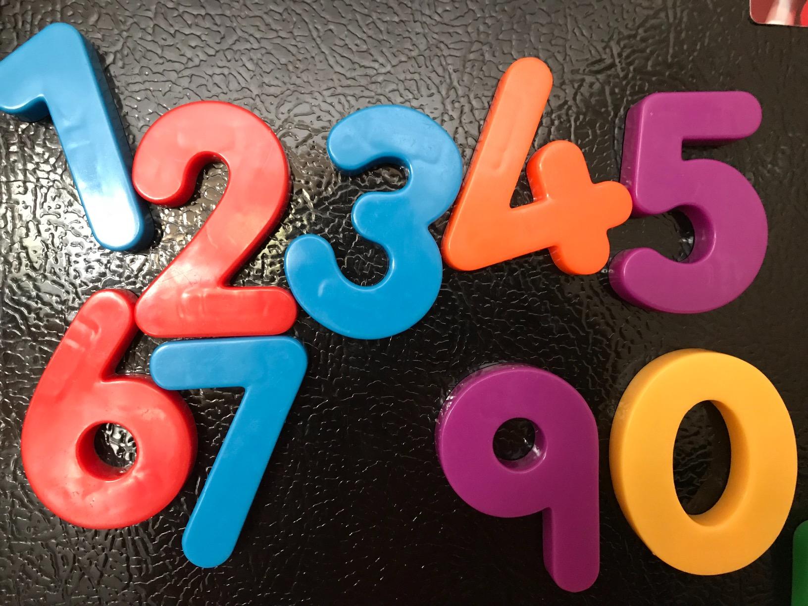 Amazon.com: Learning Resources Jumbo Magnetic Numbers, Whiteboard ...