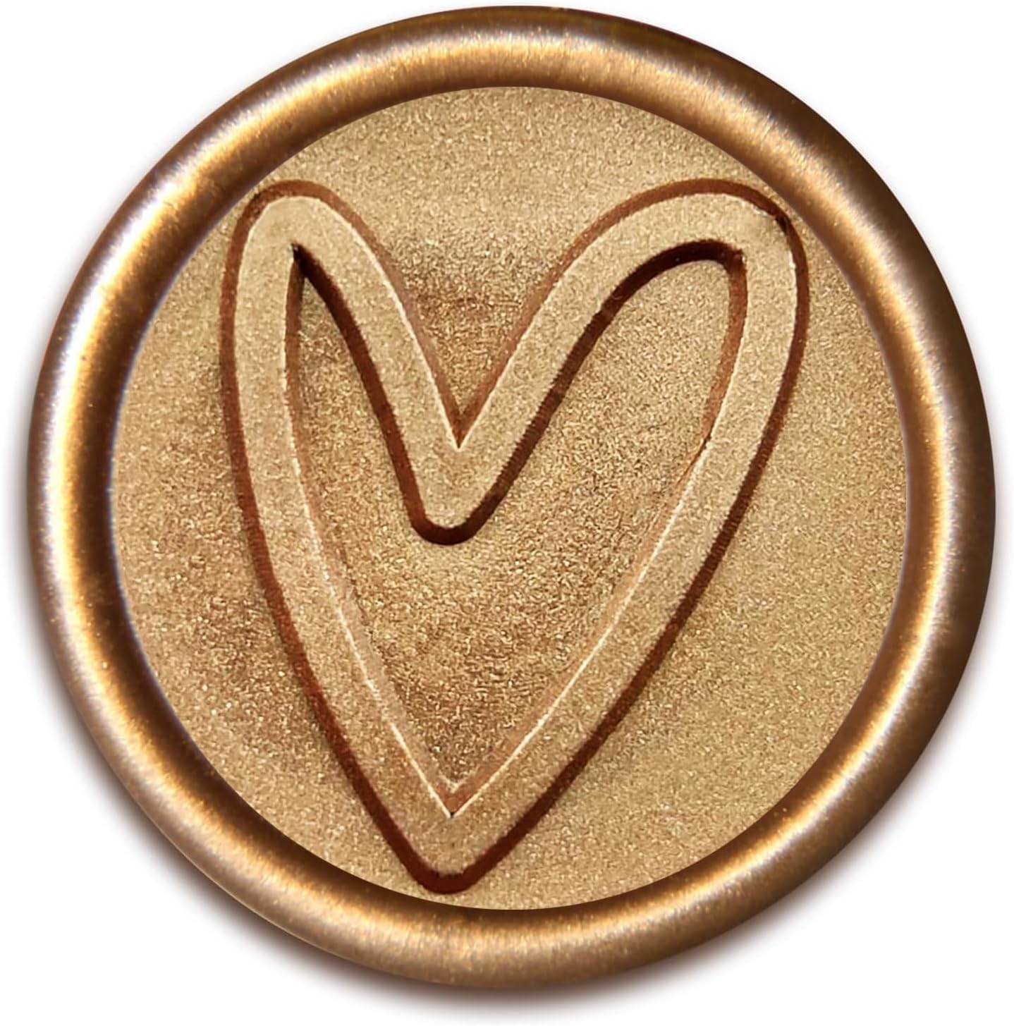 Amazon.com: 50 Pcs Gold Heart Wax Seal Stickers, Gold Envelope Seal ...