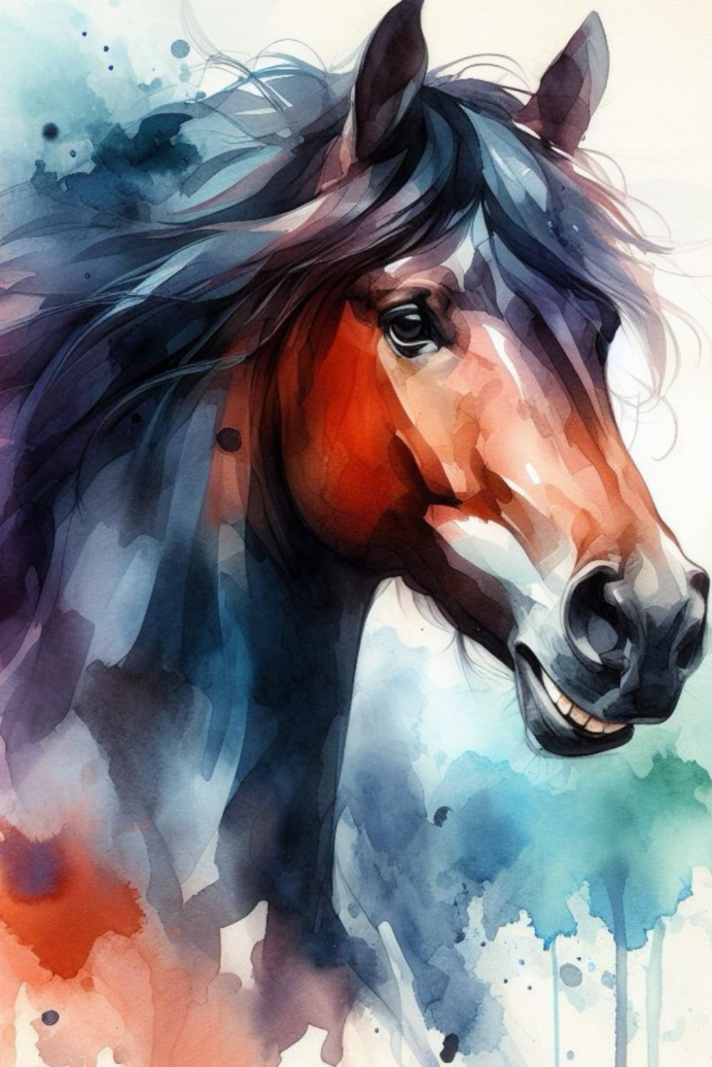 Horse Notebook: Lined For Writing Funy Cute Composition Journal Planner ...