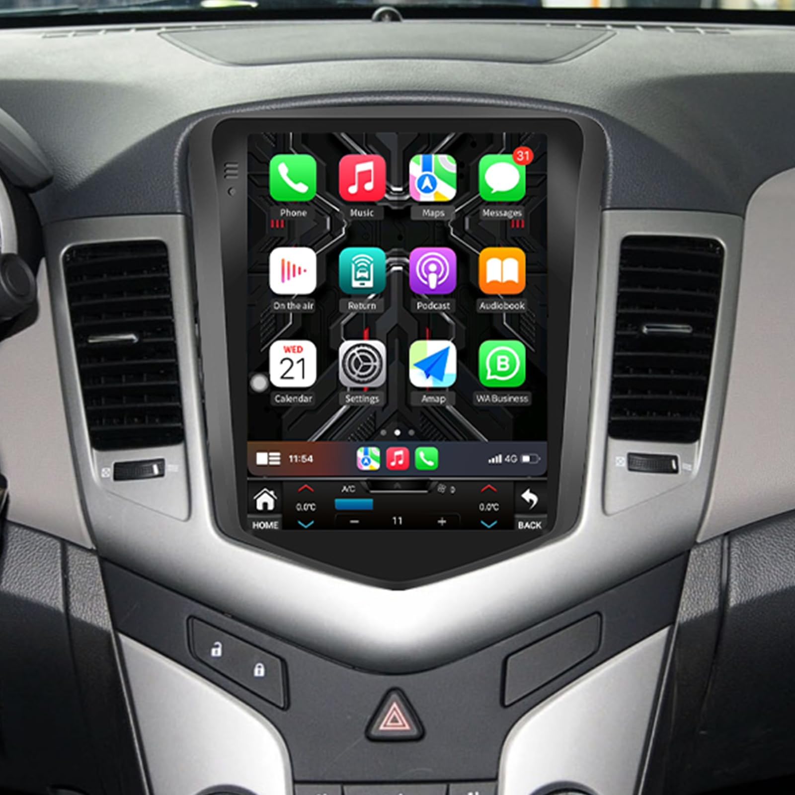 Amazon.com: 【2G RAM+64G ROM】 9" CarPlay Car Radio for Chevrolet Chevy ...