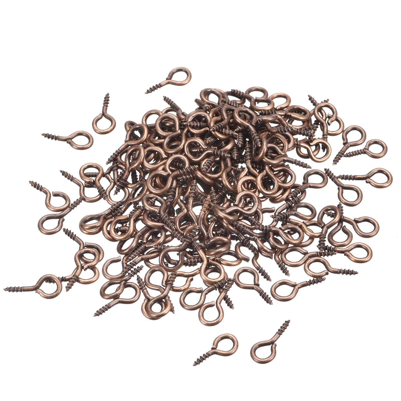 Amazon.com: uxcell 200Pcs Small Screw Eye Pins Hooks Mini Eyelets ...
