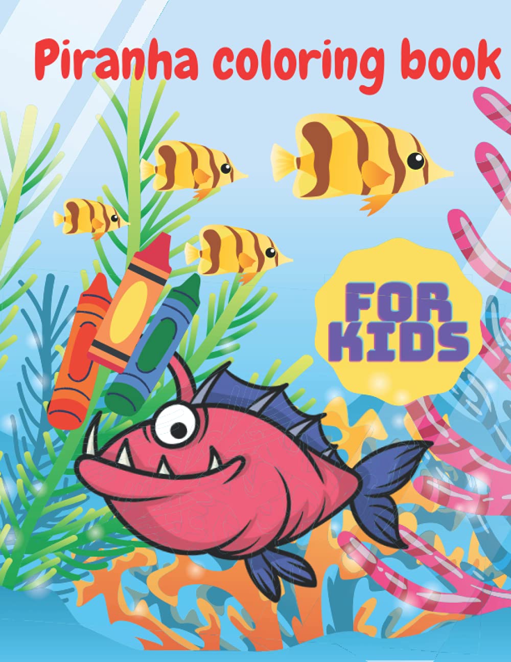 Buy Piranha Coloring Book: Piranha Activity Coloring Pages for Kids ...
