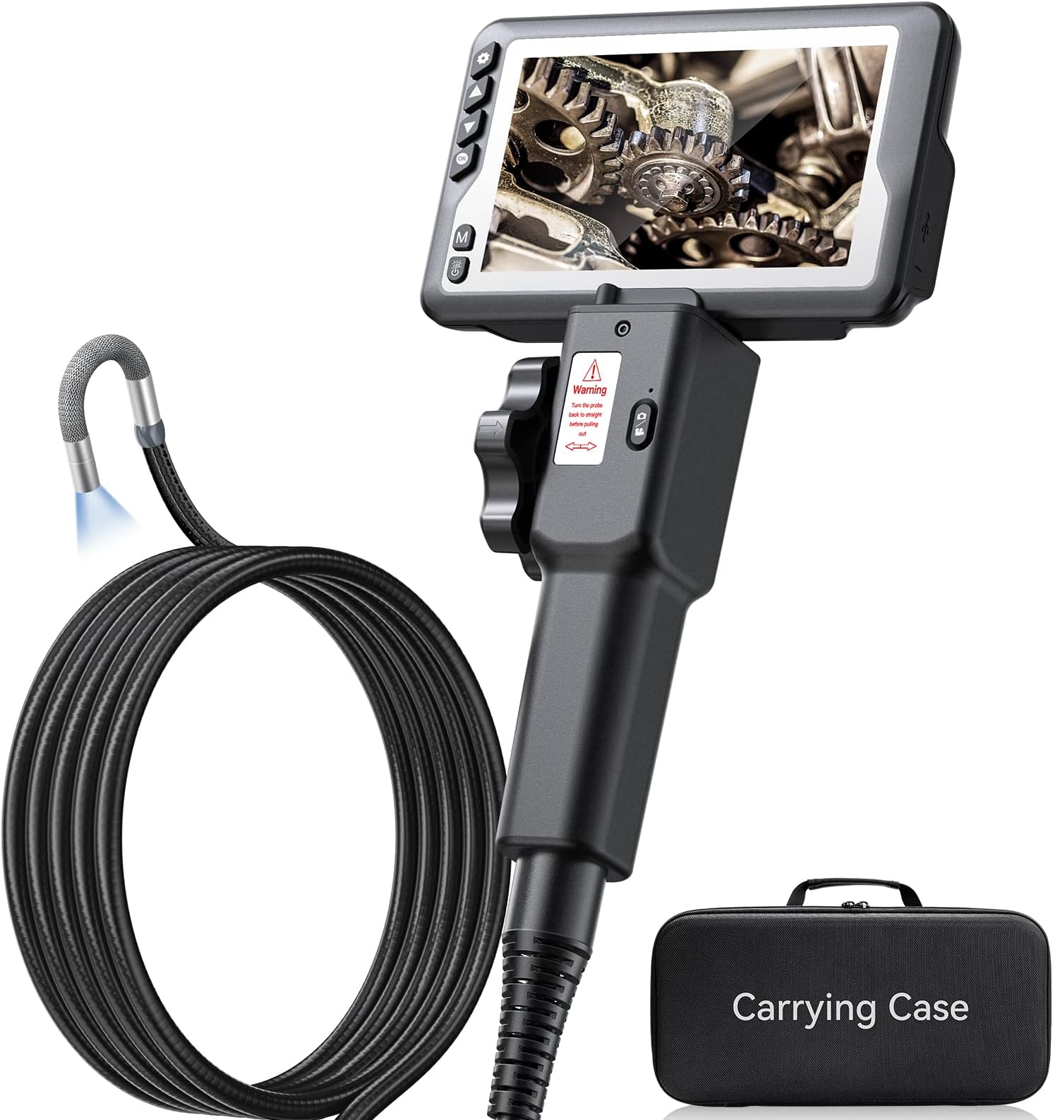 Amazon.com: Two-Way Articulating Borescope with Light, Teslong 4.5inch ...