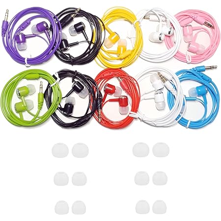 Amazon.com: GADGET.COOL Earbud Headphones 10 Pack with Ear Tip ...