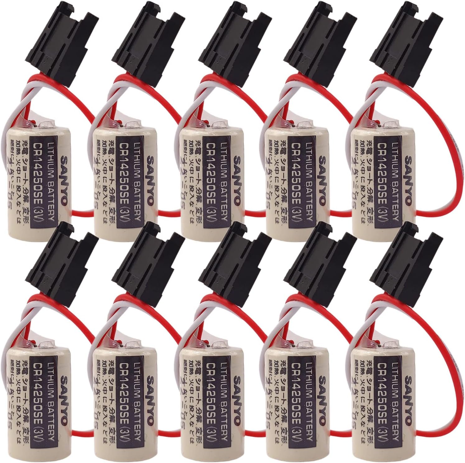 Amazon.com: LITKEQ (Pack of 10) CR14250SE 3V PLC Lithium Battery for SANYO AB 1747-BA 1769-BA ...