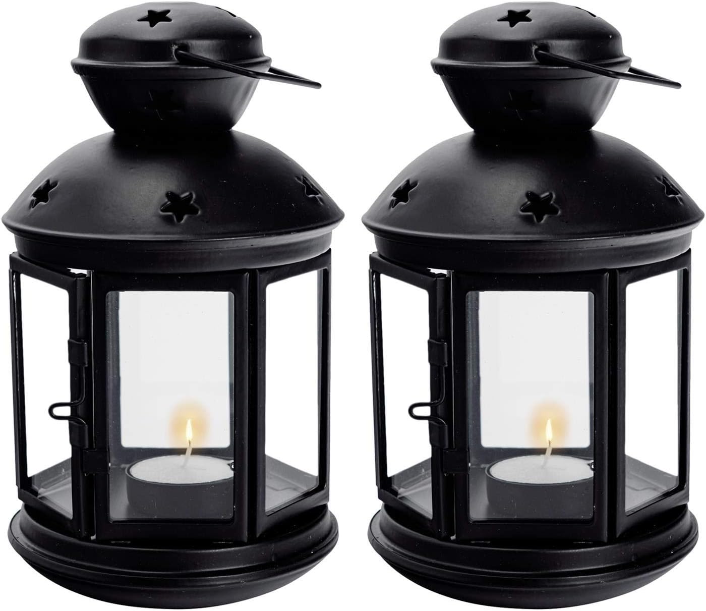 NUPTIO Lanterns for Candles Garden Lanterns, 4 Pcs Vintage Style ...
