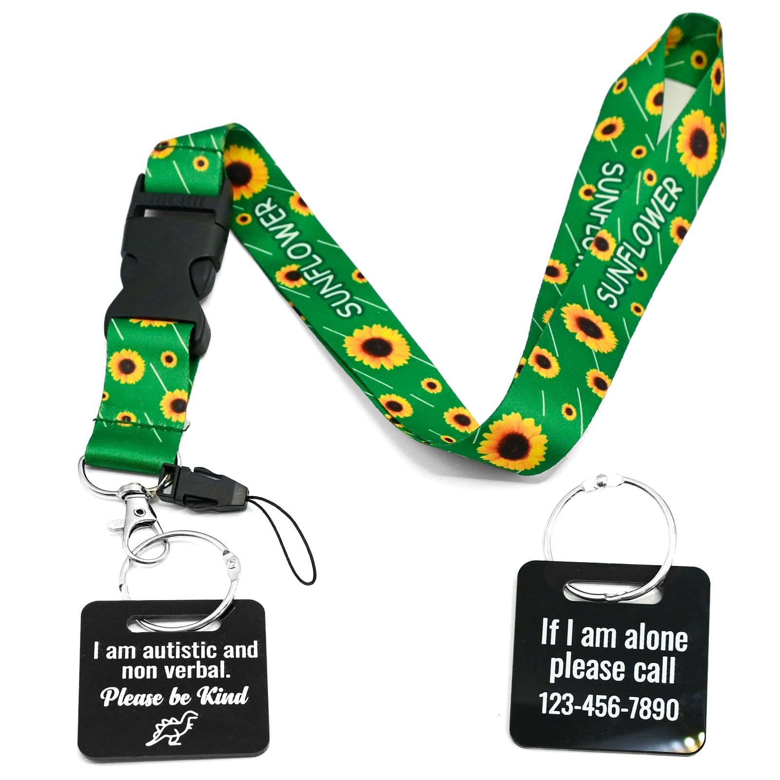 Snapklik.com : Custom Autism Safety Tag - Double-Sided Acrylic ...