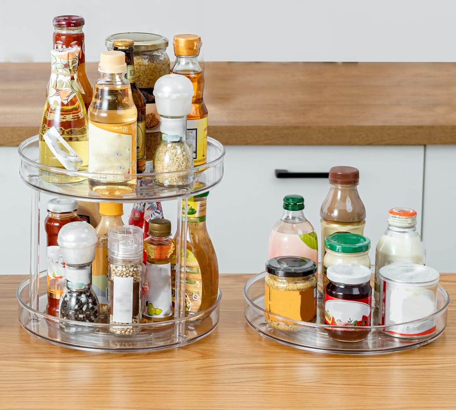 Amazon.com - Fineget Lazy Susan Rotating Spice Rack Organizer for ...
