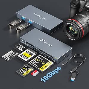 Amazon.com: CFexpress Type B Card Reader,8 in 1 Multi CF Express Reader ...