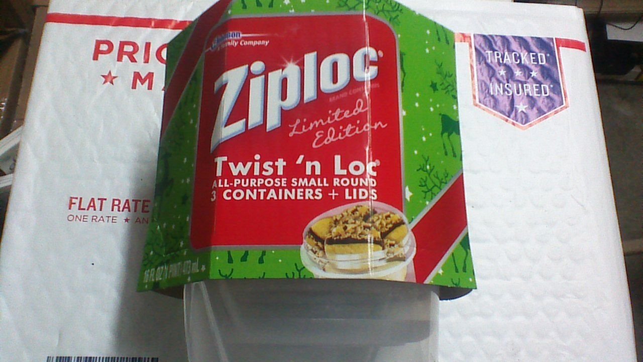 Amazon.com - Ziploc 3 Twist 'n Loc All Purpose Small Round,2 Cup ...