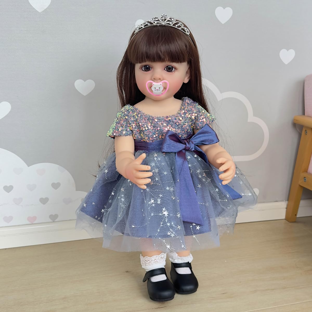 Amazon.com: Ardol 22 Inches Real Baby Size Long Hair So Truly Reborn ...