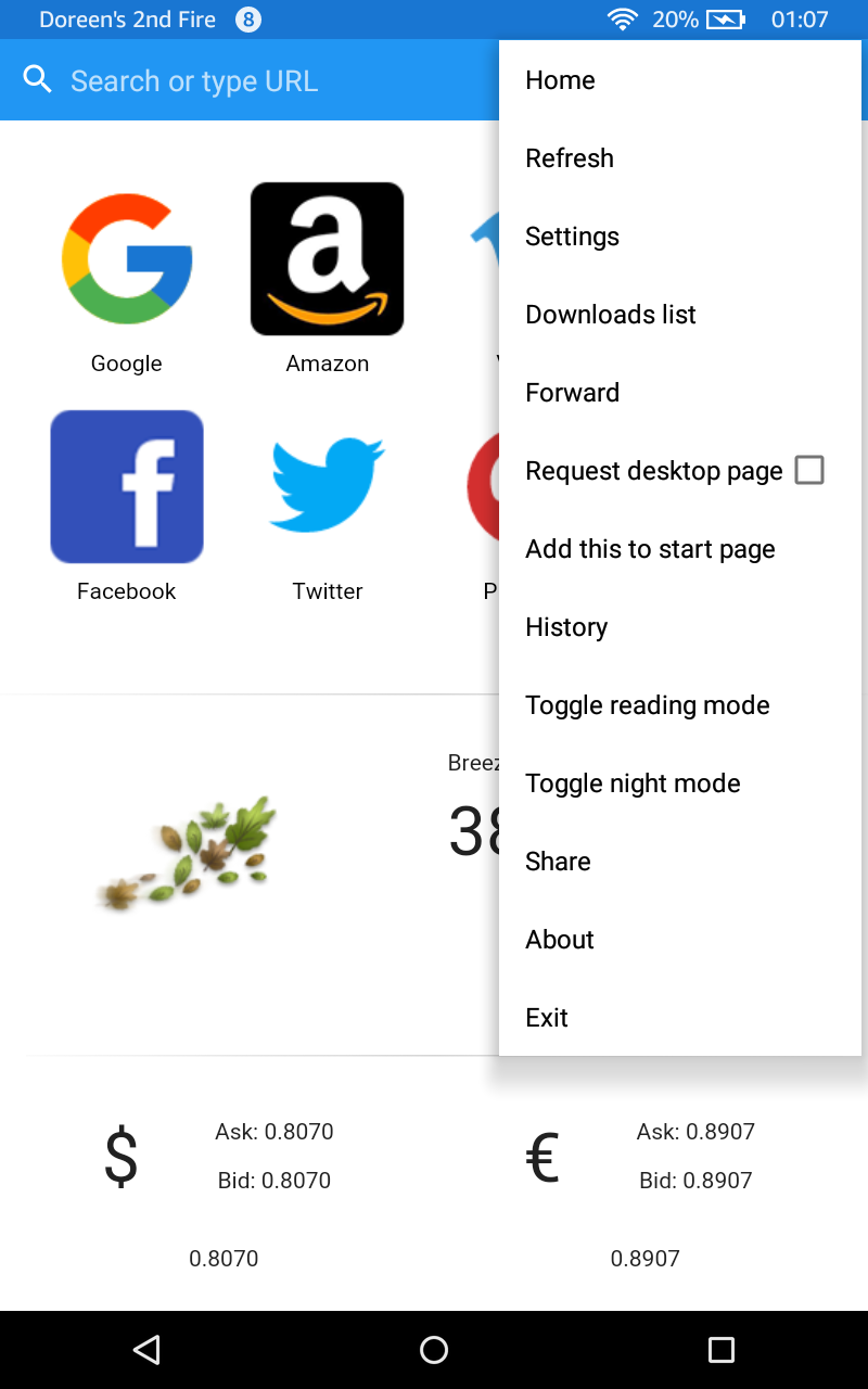 Browse Faster - App on Amazon Appstore