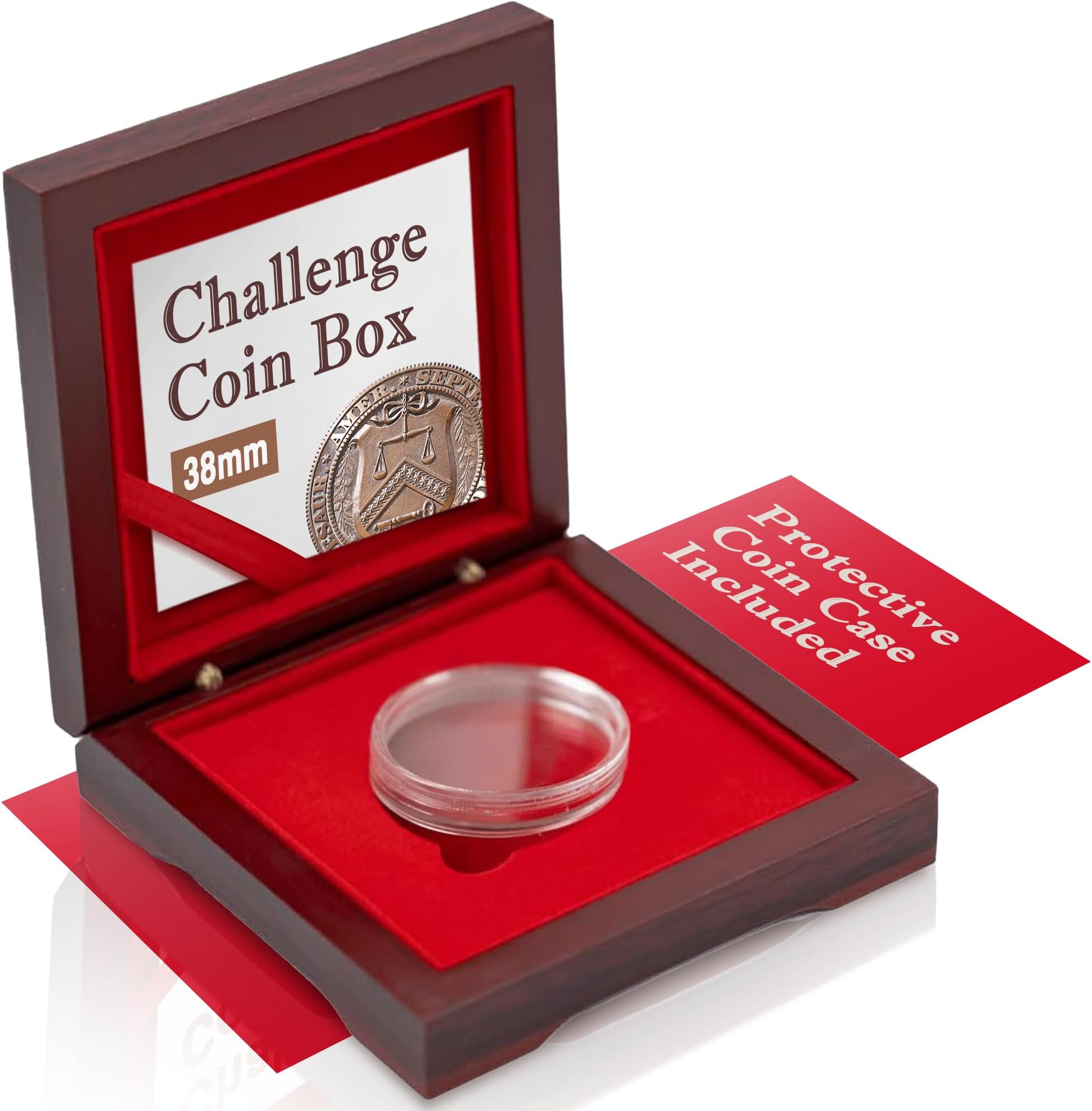 Amazon.com: Challenge Coin Display Case - Coin Presentation Box Or Coin ...