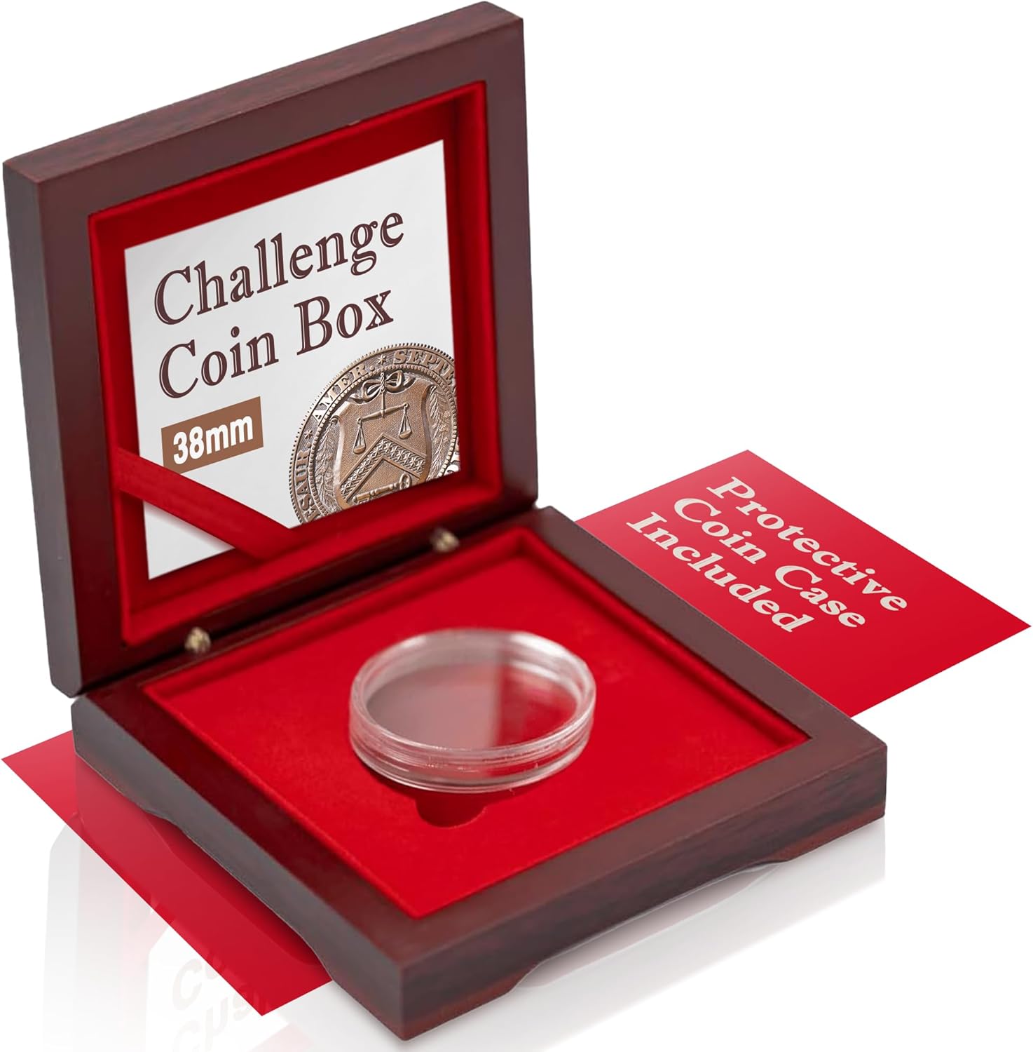 Amazon.com: Challenge Coin Display Case - Coin Presentation Box Or Coin ...