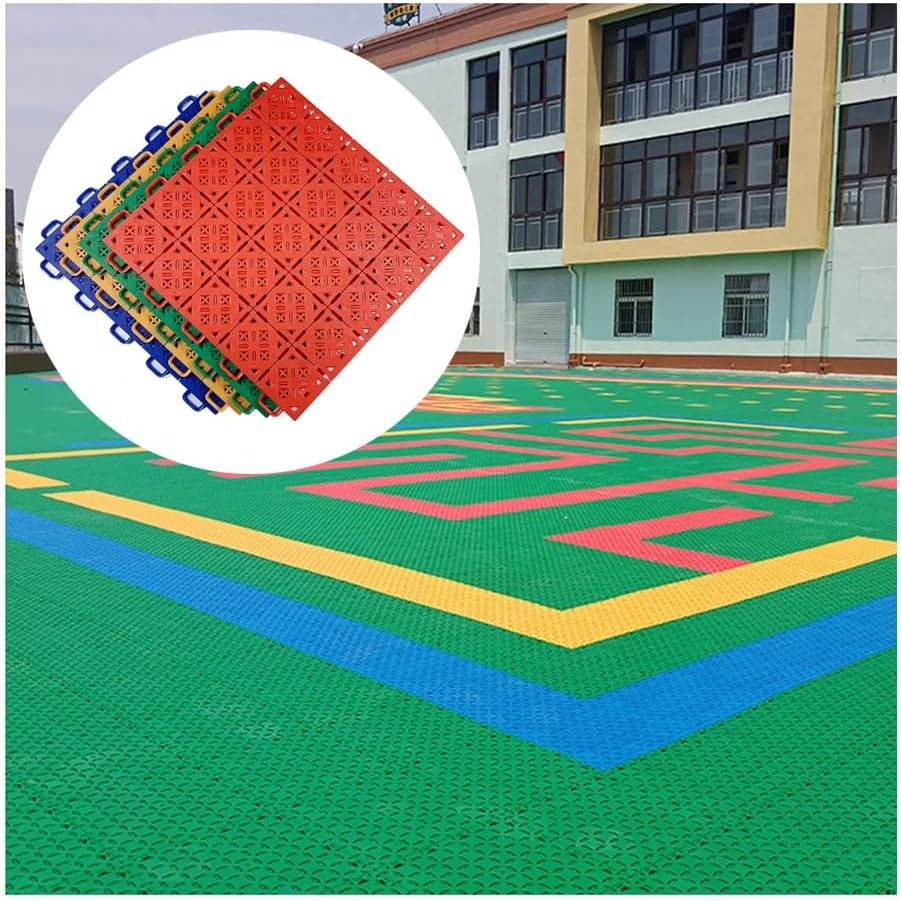 Amazon.com: Modular Interlocking Floor Tiles Sports Flooring, Outdoor ...
