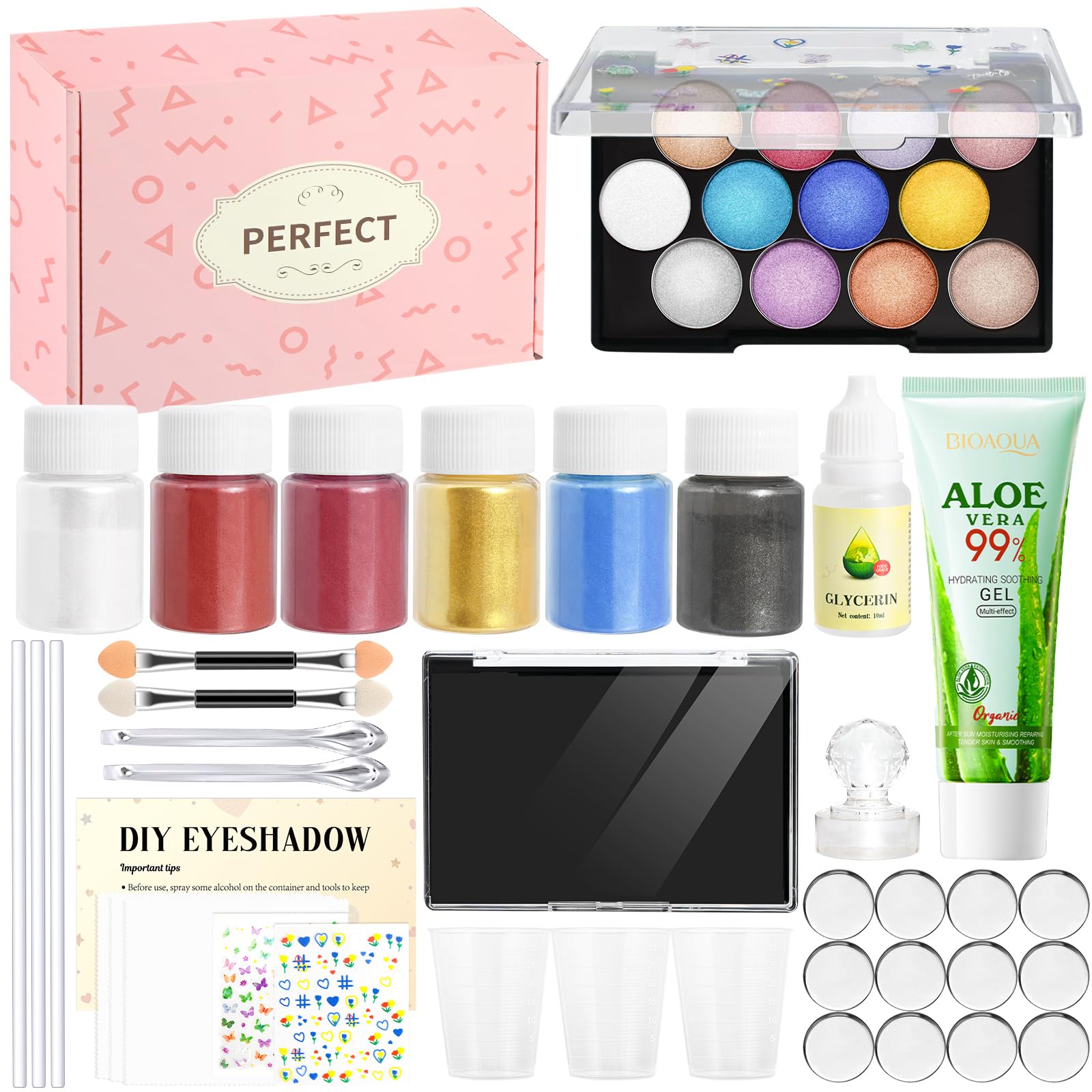 Amazon.com : Eyeshadow Making Kit, JCOOS Diy Eyeshadow Palette, Eye ...