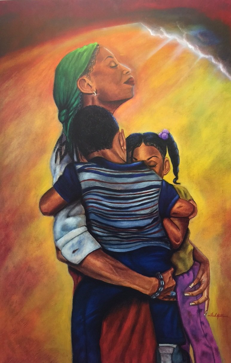 Buy My Inspiration us9e12(Mother & Child) - Fred Mathews 24x36 Unframed ...