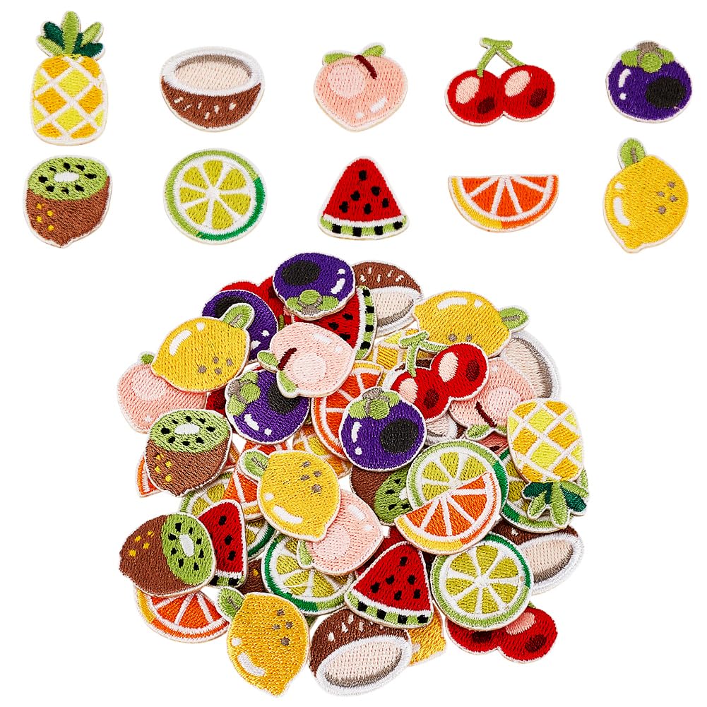 Amazon.com: arricraft 60 Pcs Fruit Iron on Patches, Summer Fruit Themed ...