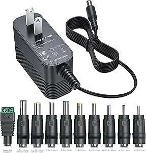 Amazon.com: 9V Power Supply AC Adapter DC 9V Power Cord Universal Power ...