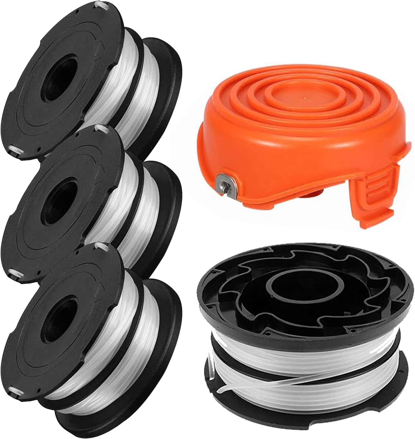 Amazon.com : DF-065 Replacement Trimmer Dual Line Spool Compatible with Black Decker Weed Eater ...
