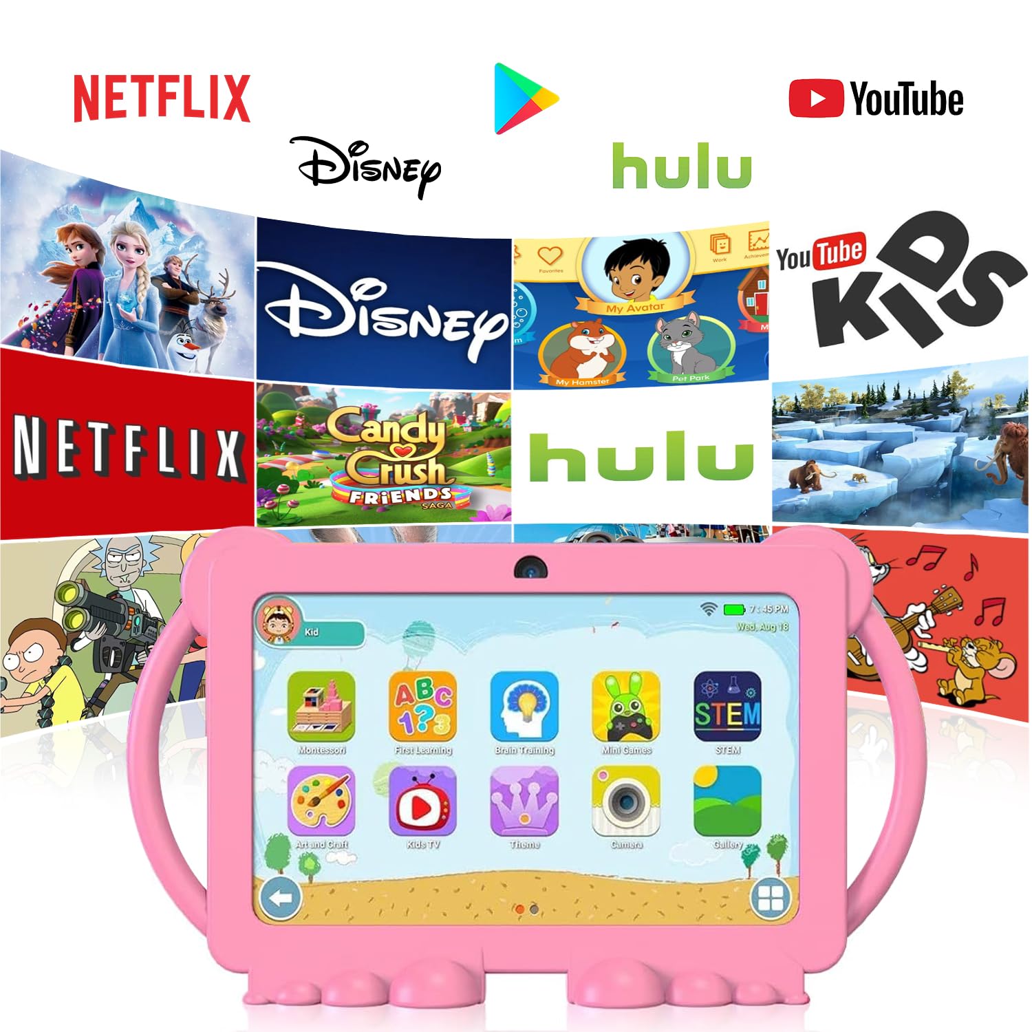 Snapklik.com : YOBANSE Kids Tablet, 7 Inch Tablet For Kids 6GB RAM 32GB ...