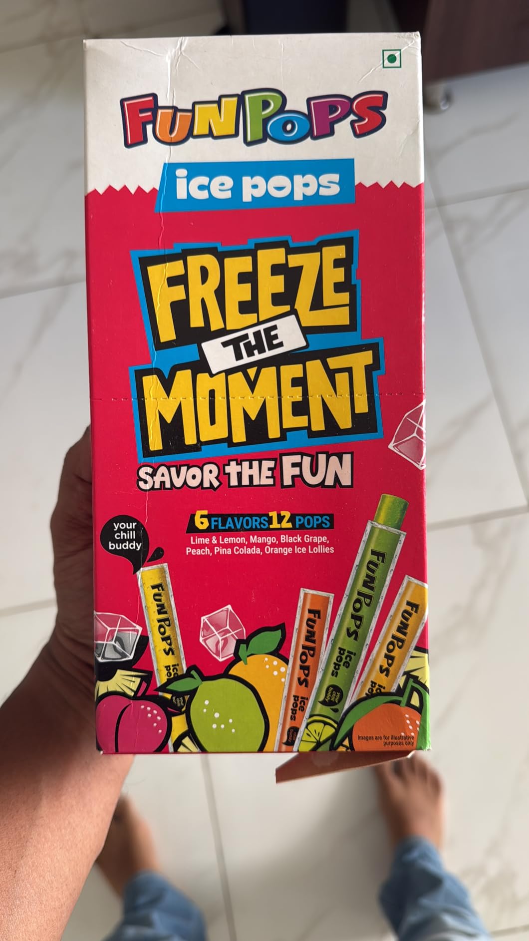 FunPops Ice Pops | Ready-to-Freeze Fruit-Flavoured Ice Pops | 6 ...