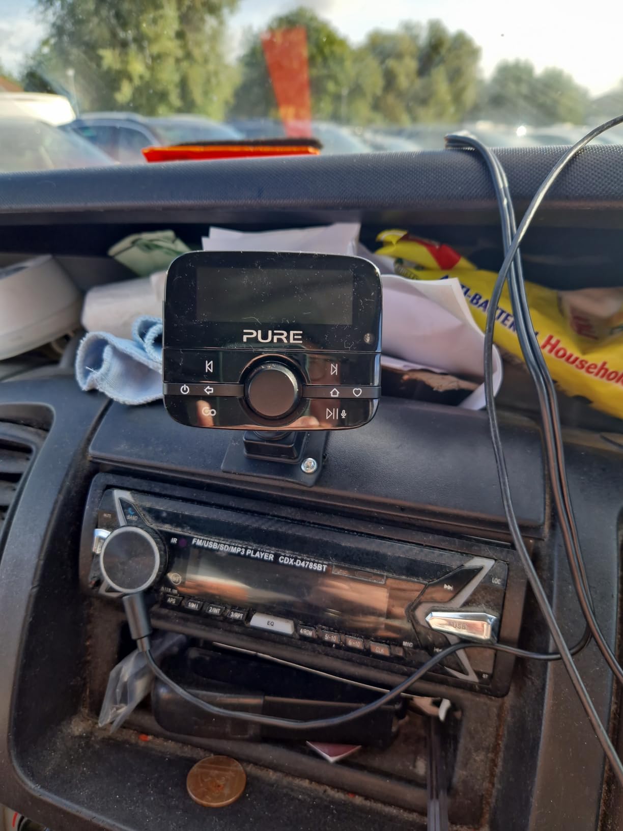 Pure Highway 400 In-Car DAB+/DAB Digital Radio FM Adapter with ...