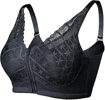 Amazon.com: Polreta Front Closure Mastectomy Bra-Zip Post-Surgery Bra ...