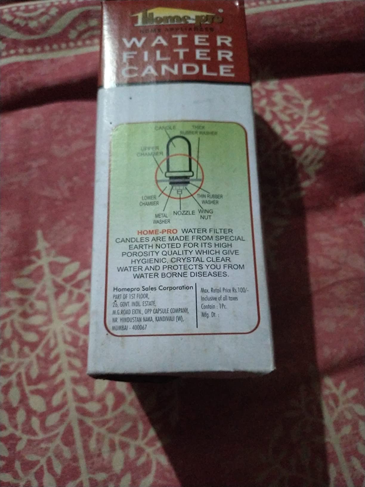 Home-Pro - Ceramic Candle Water Filter for Clean and Safe Drinking ...