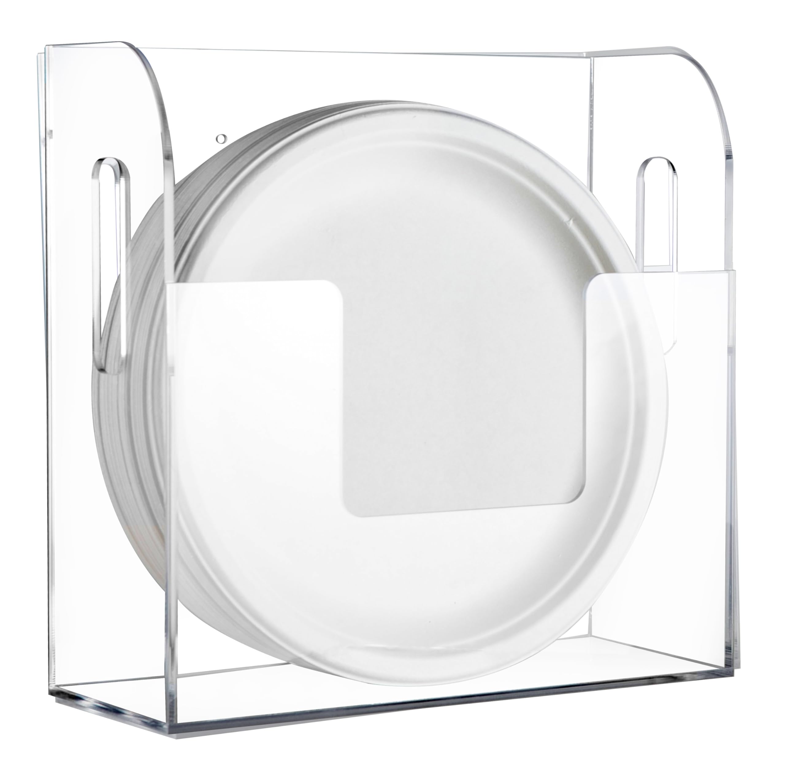 Amazon.com: Acrylic Paper Plate Dispenser Wall Mounted, Paper Plate ...