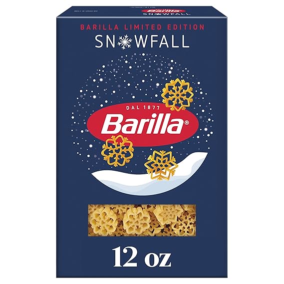 Amazon.com : BARILLA Limited Edition Snowfall Pasta, 12 oz. Box ...