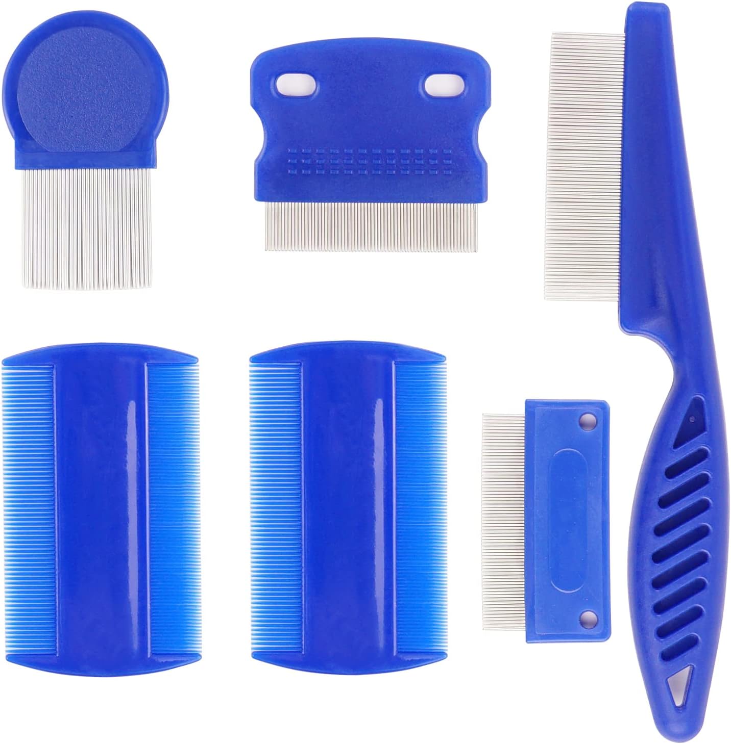 Amazon.com: 6 Pieces Pet Lice Combs Dog Grooming Flea Comb Cat Tear ...