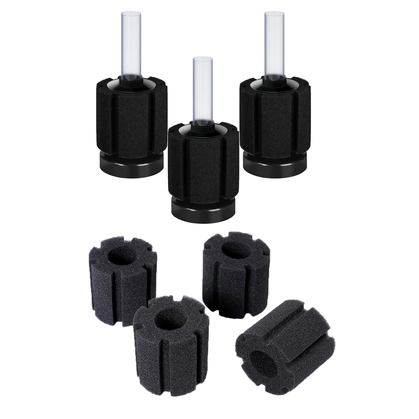 Amazon.com : AQUANEAT Aquarium Bio Sponge Filter up to 10Gal 3pcs ...