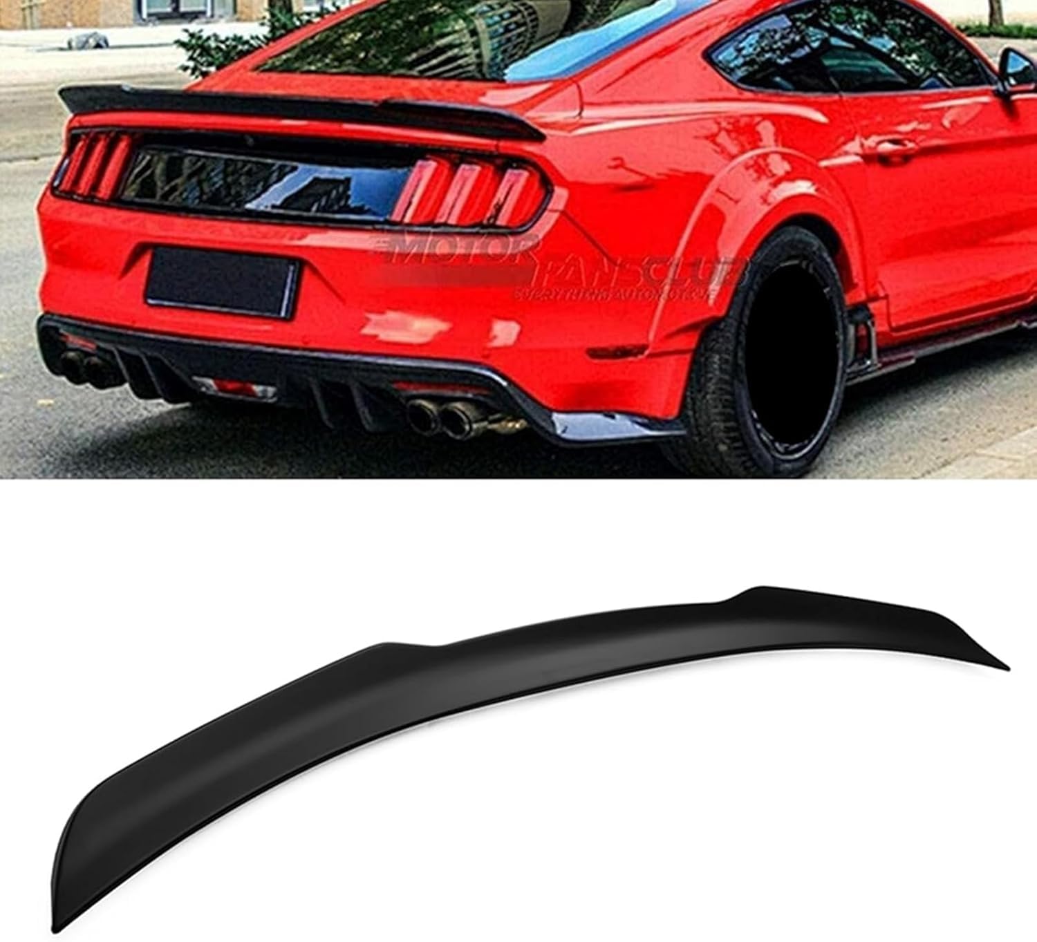 Amazon.com: MotorFansClub Rear Spoiler Trunk Wing Fit for Ford Mustang ...