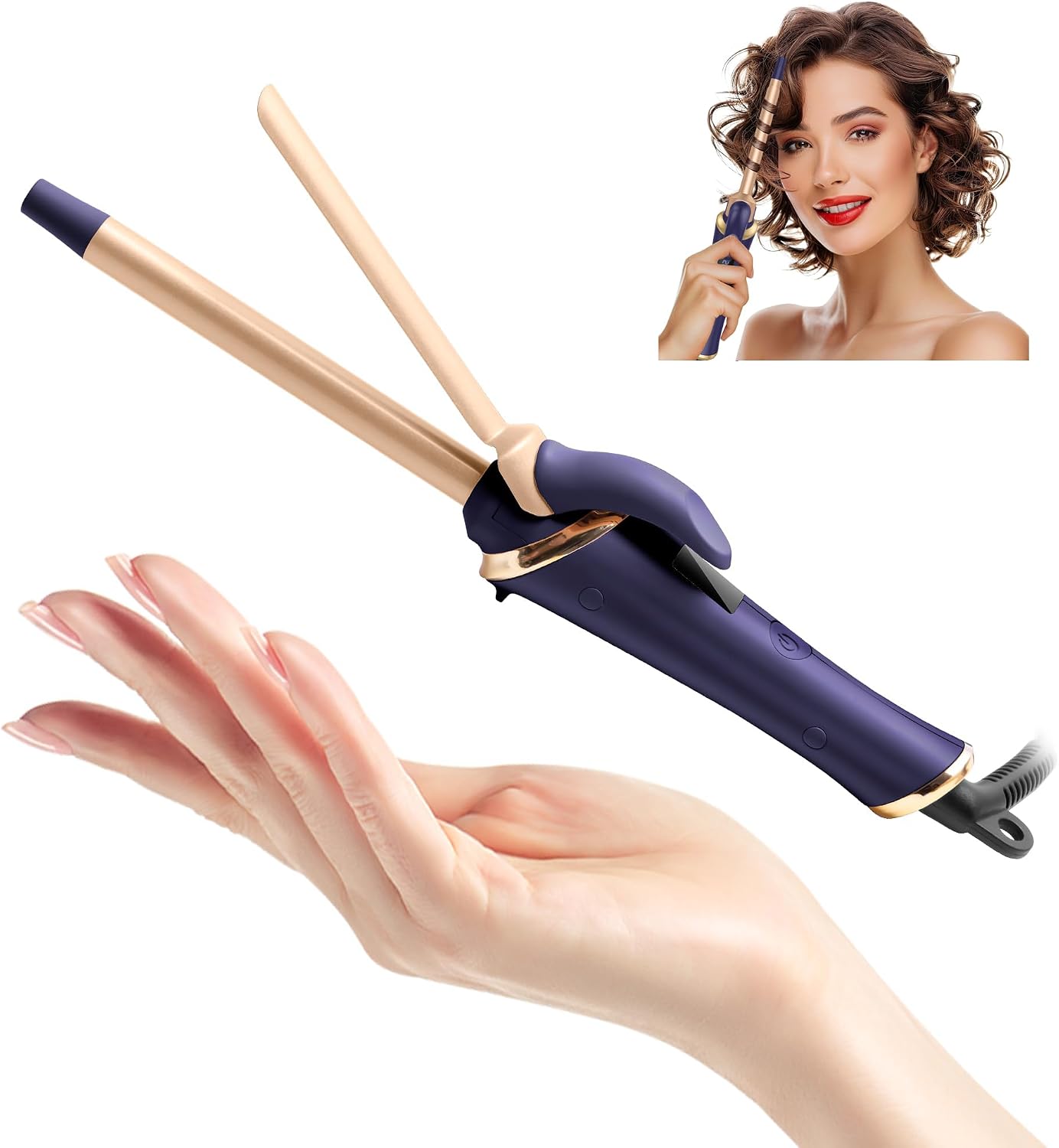 Travel Curling Tong 13mm, Mini Hair Curling Tongs, Small Curling Tonges ...