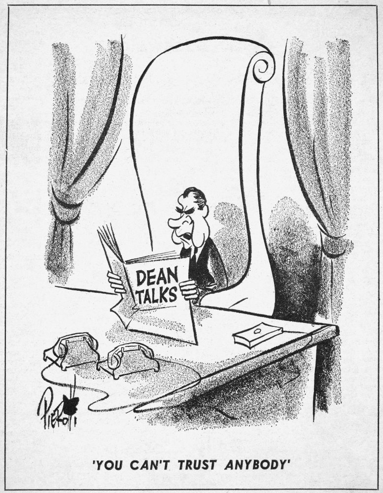 Watergate Political Cartoons Various American Pro Nixon Cartoons Over