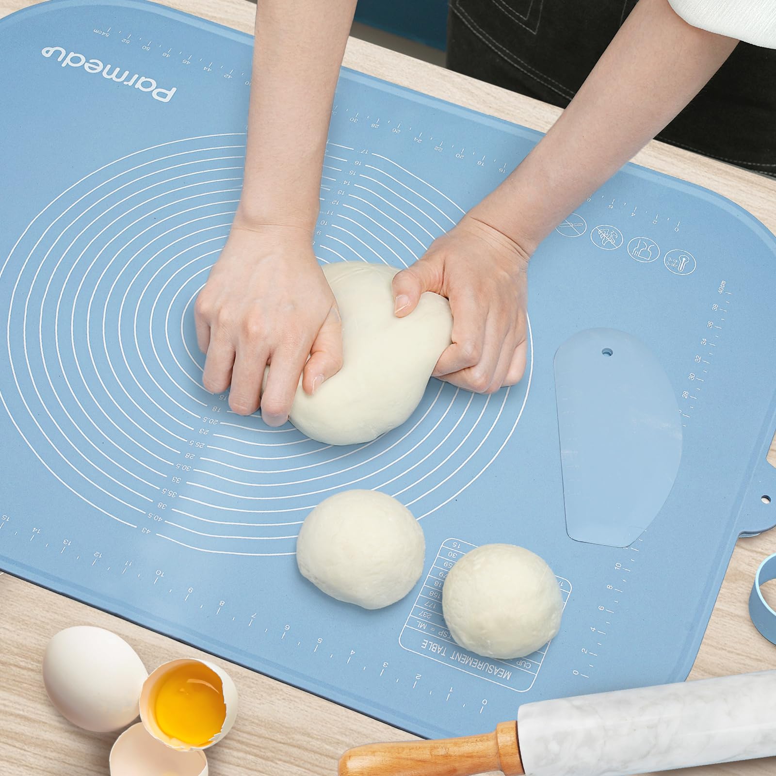 Amazon.com: Extra Large Silicone Baking Mat: 32*24in Pastry Mat Non-stick Thick Dough Kneading ...