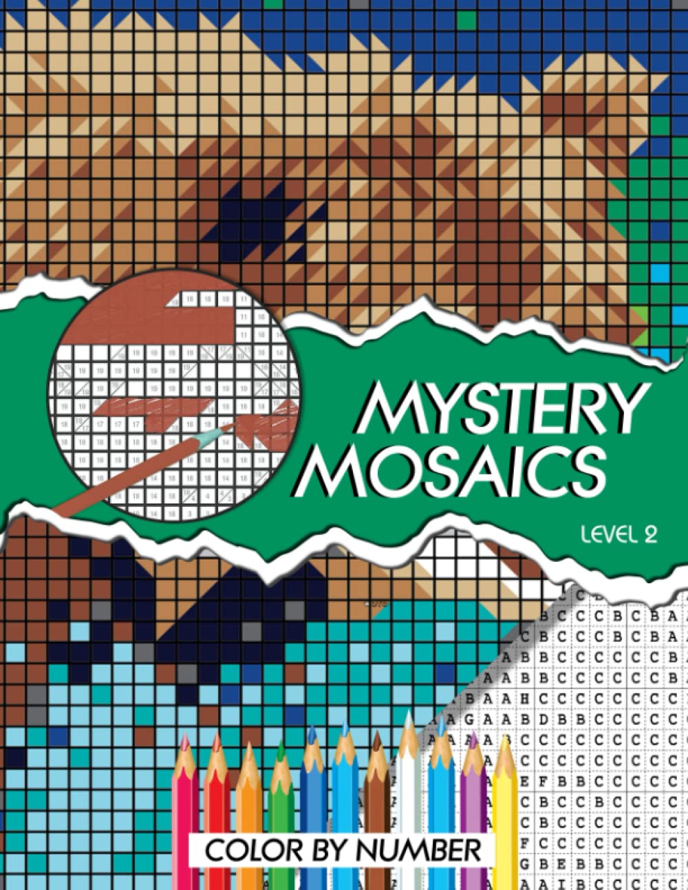 Buy Mystery Mosaics Color by Number : Level 2: Color Quest Extreme ...