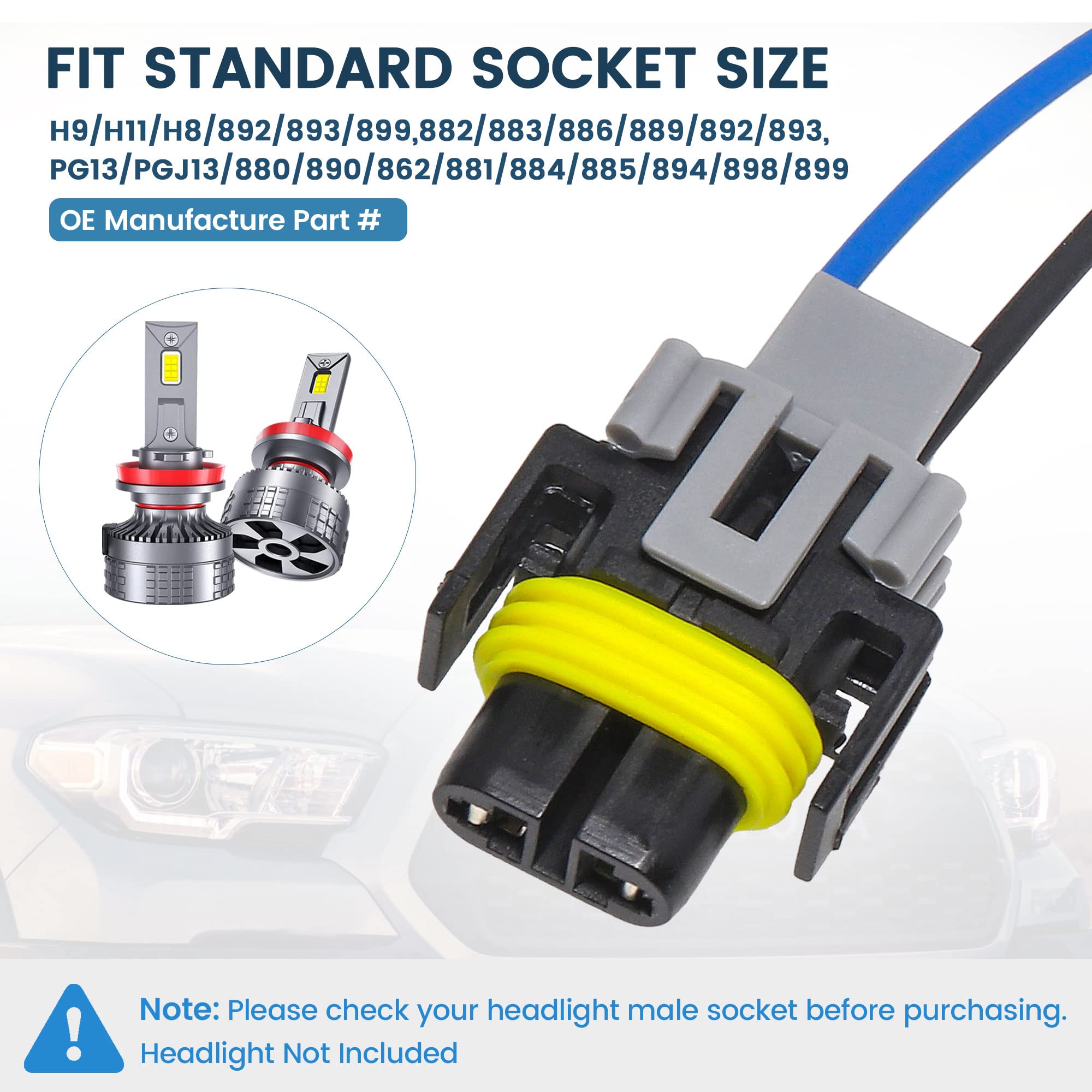 Snapklik.com : PT2298 Multi-Purpose Wire Connector Socket For Headlight ...