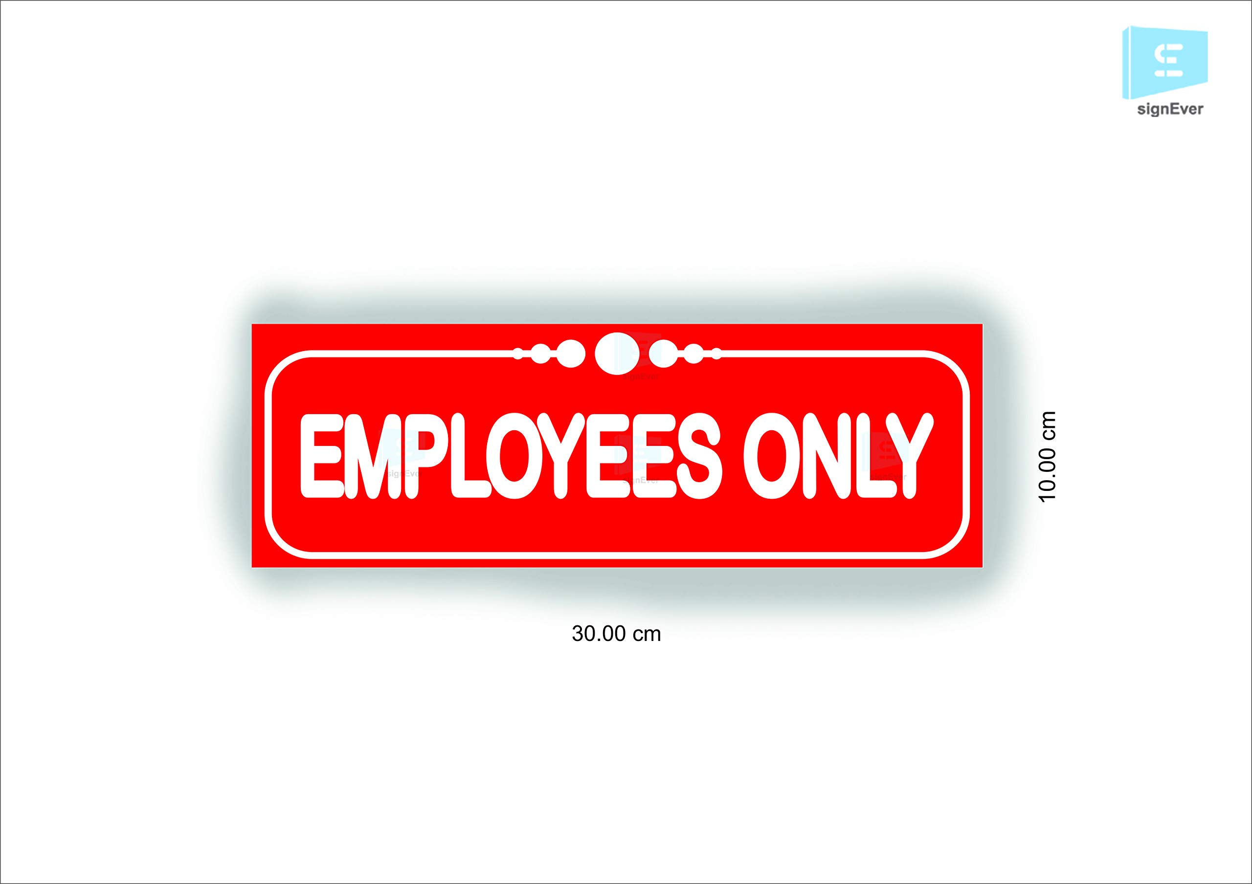 Buy SIGN EVER Employees Only Sign Board For Office Bank Factory ...