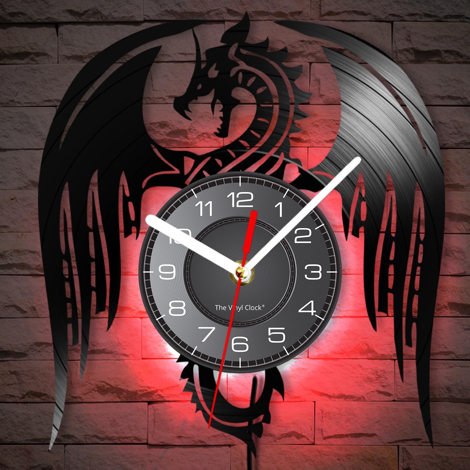 Amazon.com: The Geeky Days Magic Flying Angry Fantasy Dragon Wall Clock ...