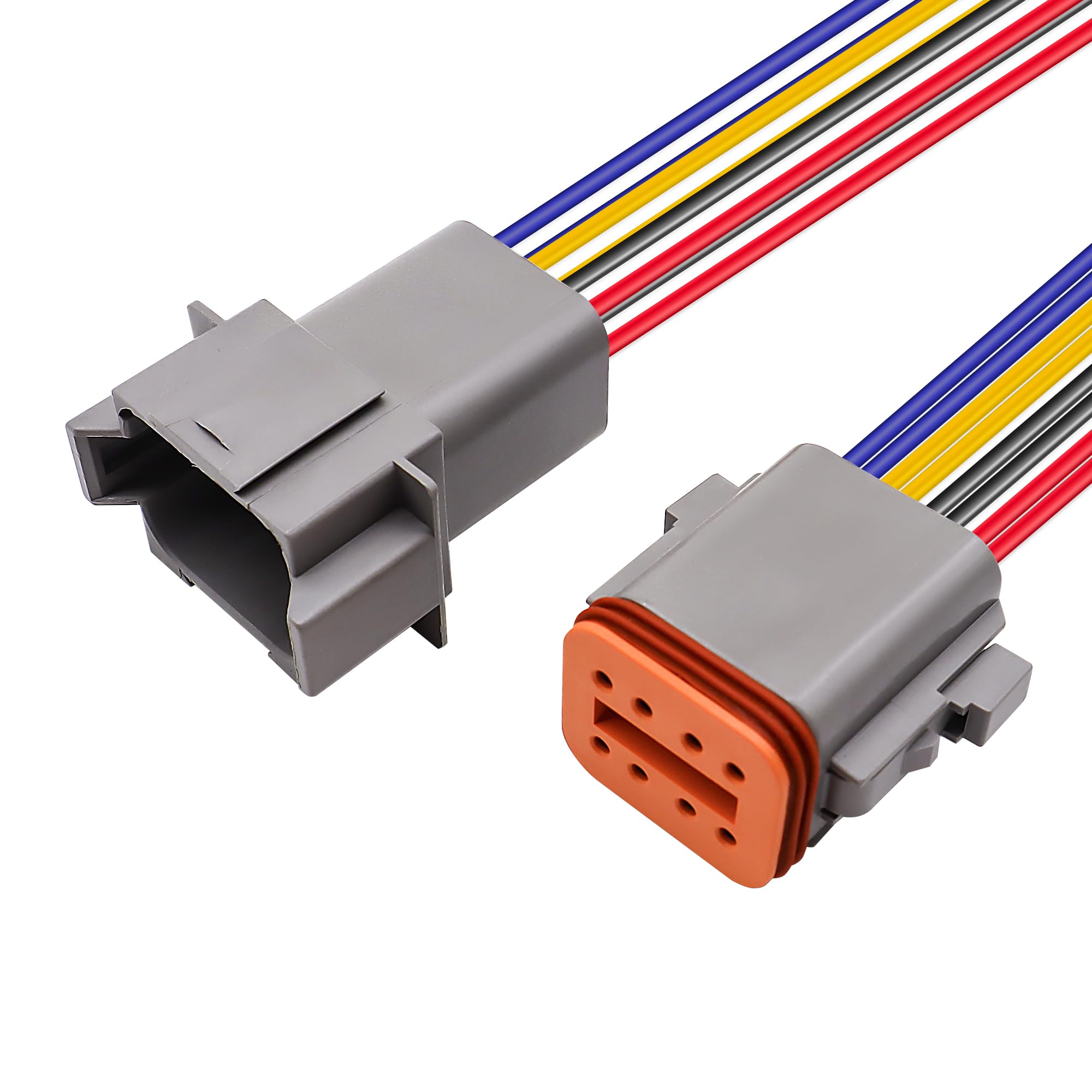 Amazon.com: HiSport 8 Pin DT Connectors Waterproof Kit, 8 Pin ...