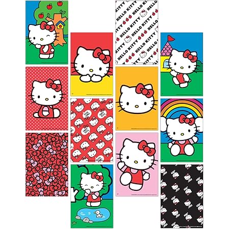 Amazon.com: Trends International Hello Kitty 12-Pack Poster Collage ...