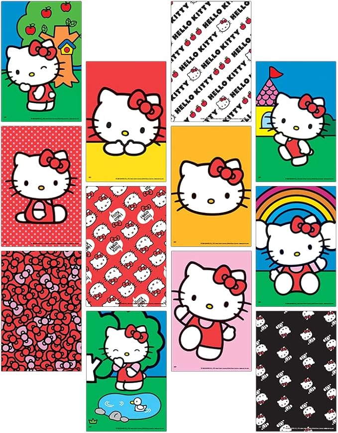 Amazon.com: Trends International Hello Kitty 12-Pack Poster Collage ...