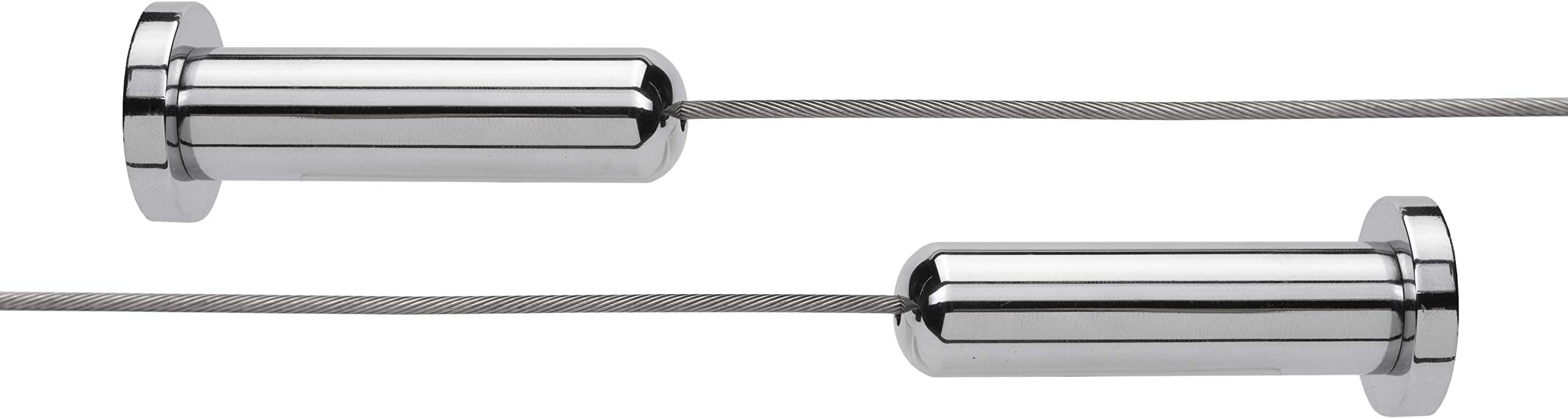 Amazon.com: Wire Shower Curtain Rod Kit 196.85in / 500cm– Chrome : Home ...